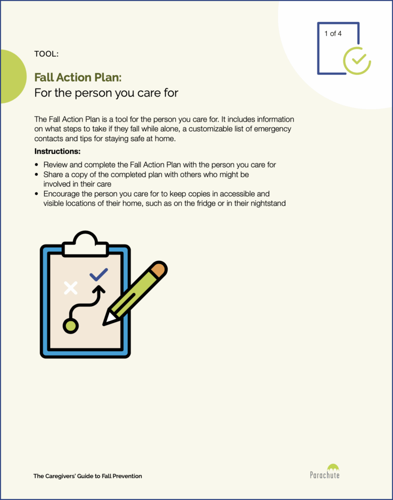 Caregivers’ Guide to Fall Prevention – Parachute